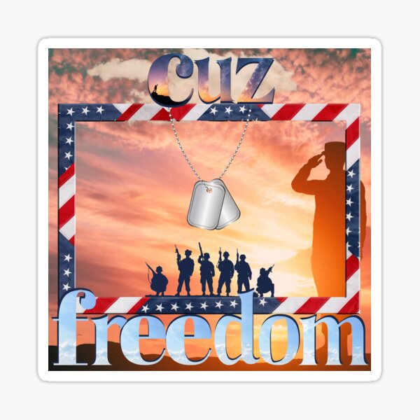 "Cuz Freedom Series Number Ten" Sticker for Sale by OpenED360 | Redbubble