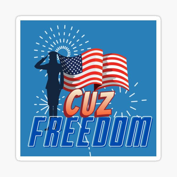 "Cuz Freedom Series Number Twenty-Three" Sticker for Sale by OpenED360 ...