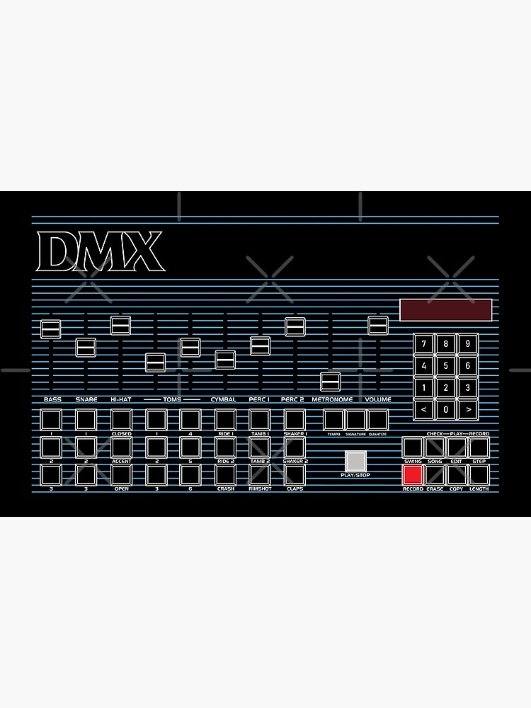 "Oberheim DMX Vintage Drum Machine " Poster by AtomicMalibu | Redbubble
