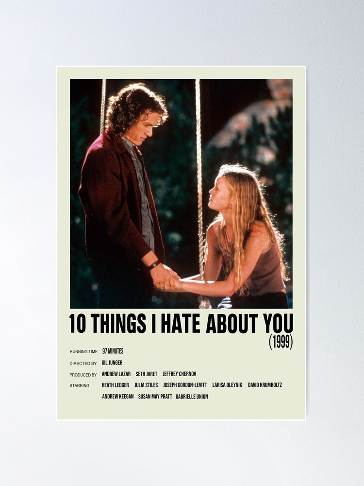 10 Things I Hate About You Poster sold by Gussie Self-Righteous | SKU ...