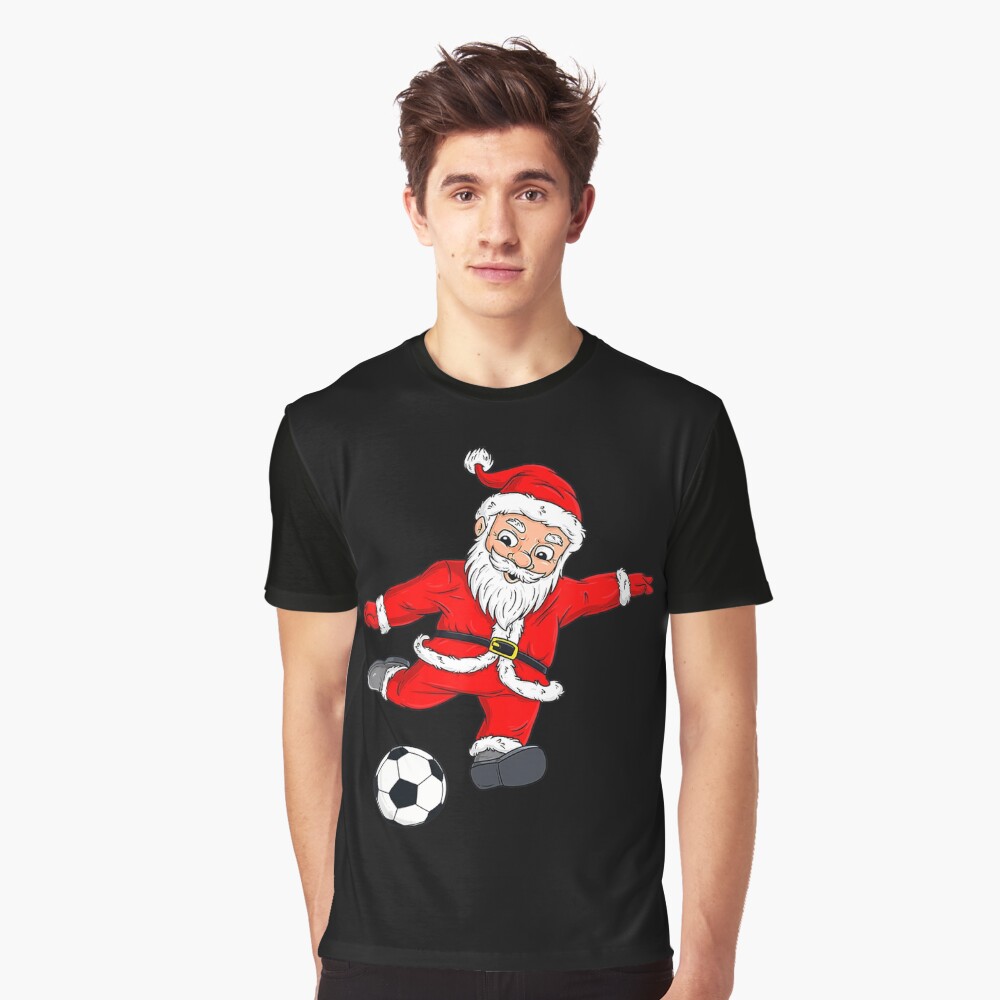 Sticker for Sale mit "Weihnachten Weihnachtsmann Fußball Jungen Mädchen ...