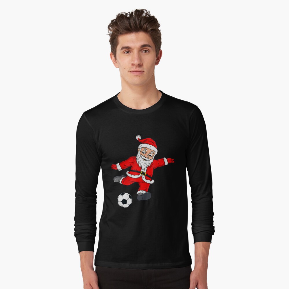 Sticker for Sale mit "Weihnachten Weihnachtsmann Fußball Jungen Mädchen ...