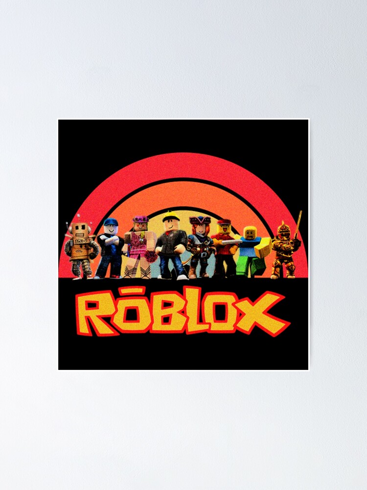 "roblox rainbow character " Poster for Sale by Sebianr842 | Redbubble