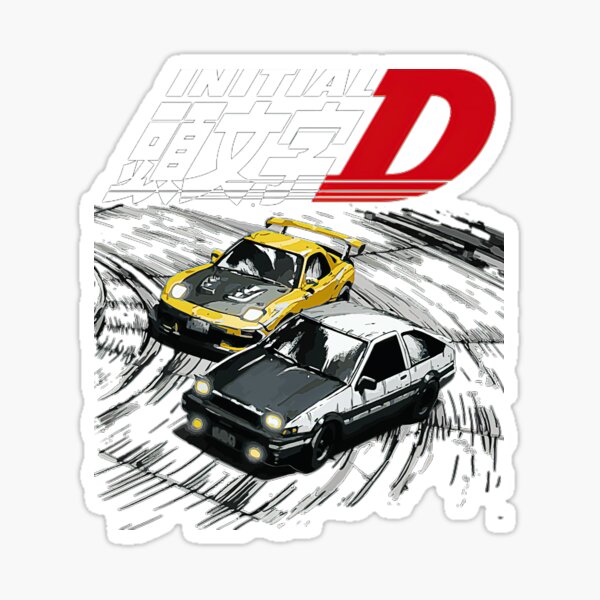 "Initial D" Sticker for Sale by Initialdd307 | Redbubble