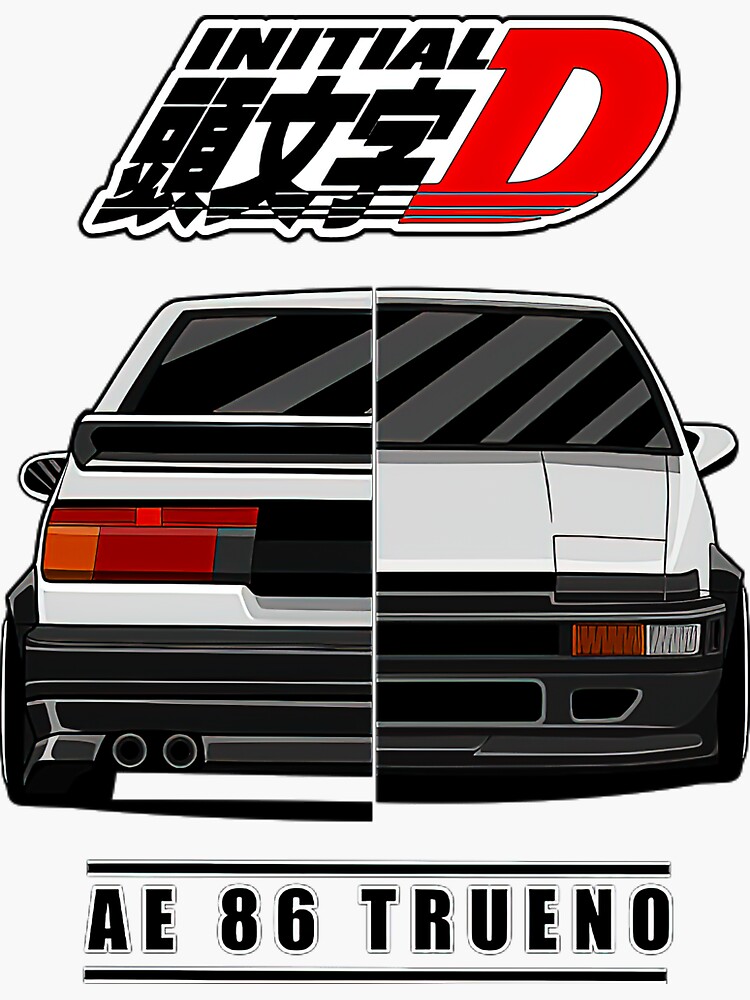 "Initial D" Sticker for Sale by Initialdd307 | Redbubble
