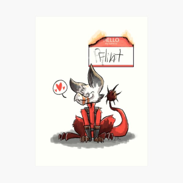 "Hello my name is Pyro" Art Print for Sale by Zoe-ze-medic | Redbubble