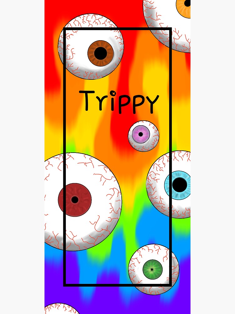 "Trippy eyes" Sticker by MothWitchVibes | Redbubble