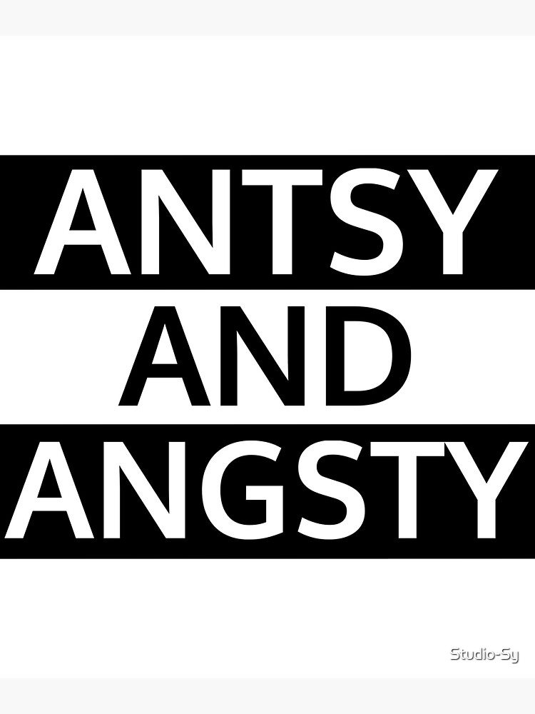 "Antsy and Angsty" Sticker for Sale by Studio-Sy | Redbubble