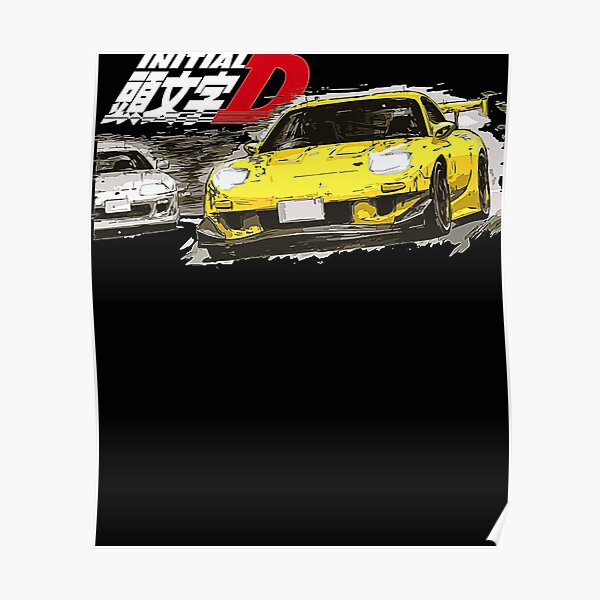 "Initial D" Poster by Initialdd307 | Redbubble