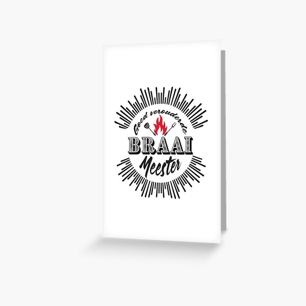 "South-African Braai Sign" Greeting Card for Sale by Safarichic | Redbubble