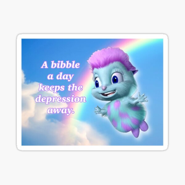 "Bibble Motto " Sticker for Sale by HEYU-CA | Redbubble