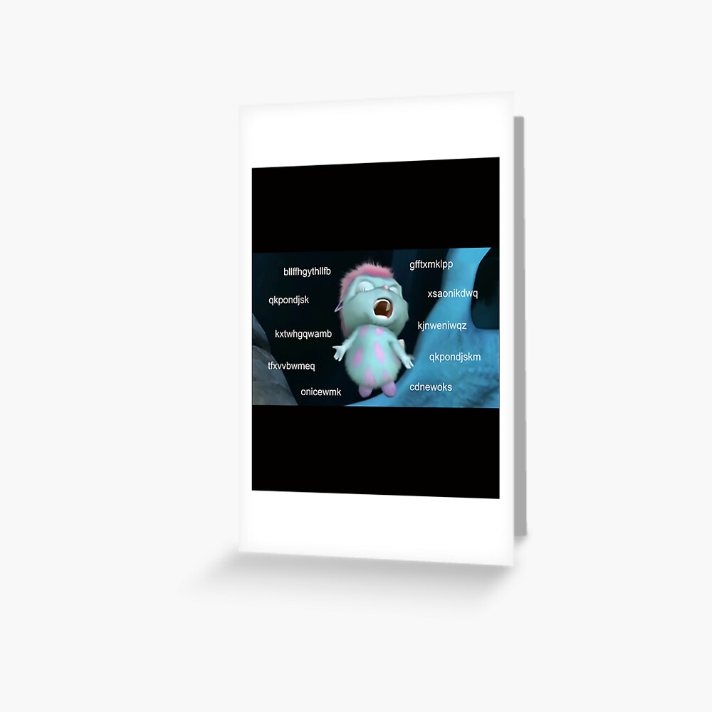 "Bibble Singing Opera Meme " Greeting Card by HEYU-CA | Redbubble