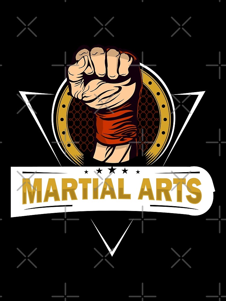 "Cool Martial Arts Gym Fighter Slogan With Clenched Fist" Poster for ...