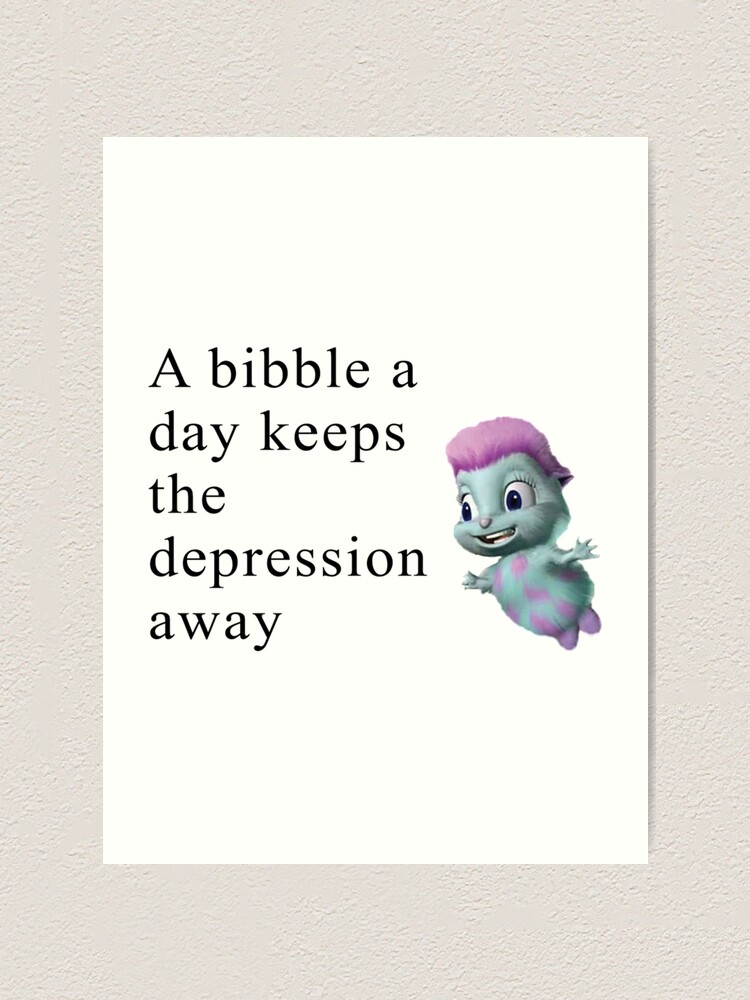 "Bibble Meme " Art Print for Sale by HEYU-CA | Redbubble