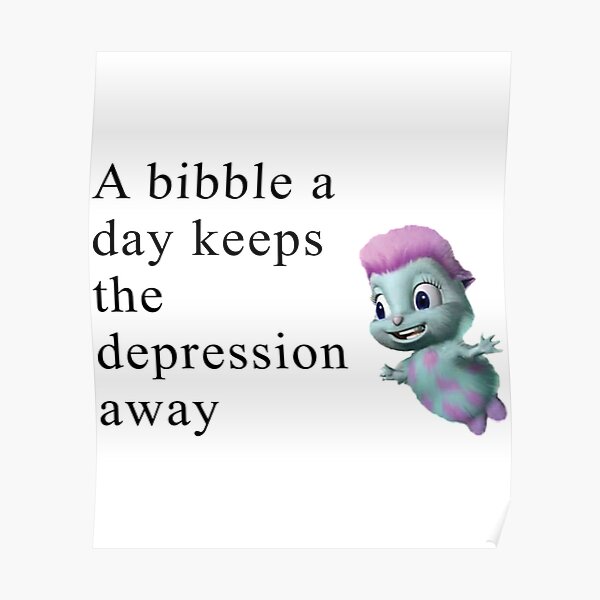 "Bibble Meme " Poster for Sale by HEYU-CA | Redbubble