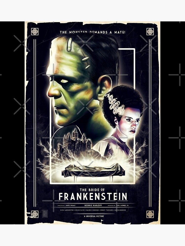 "frankenstein and his bride" Art Print for Sale by ErskineJacobs ...
