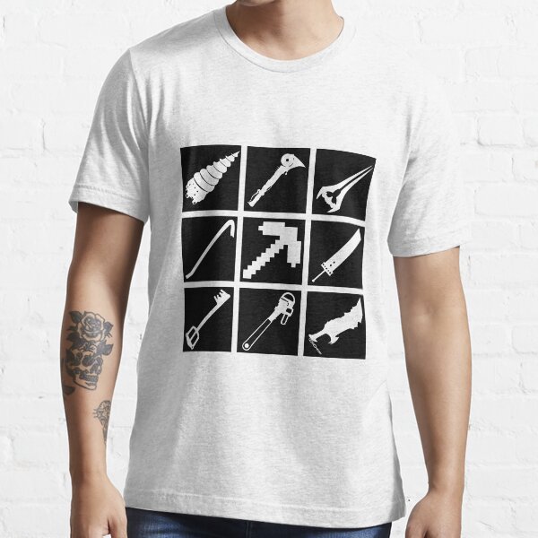 "Iconic game weapons" T-shirt for Sale by TheRedPencil | Redbubble ...