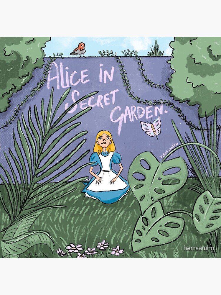 "Alice in Secret Garden Illustration" Art Print for Sale by hamsawho ...