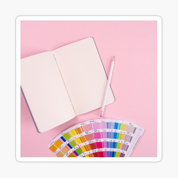 "White Page and Color Chart" Sticker for Sale by Hagenbeck | Redbubble