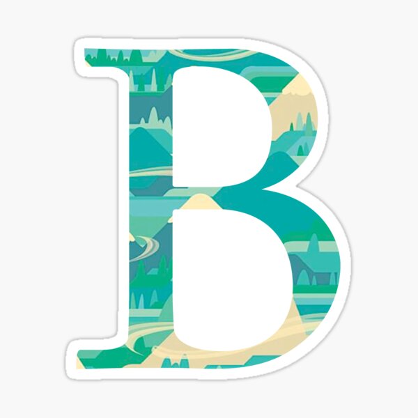 "Letter B" Sticker by coasthouse | Redbubble
