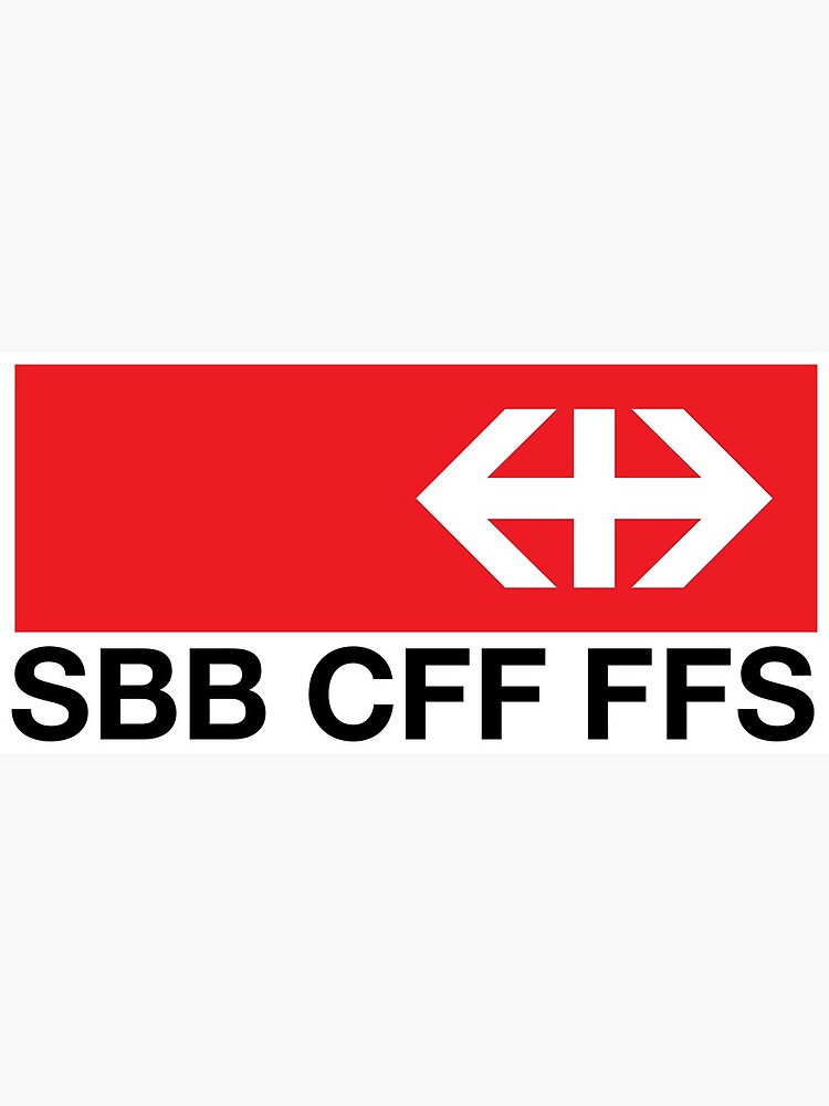 "Swiss Federal Railways (SBB-CFF-FFS) Logo" Art Print by peteroldfield ...