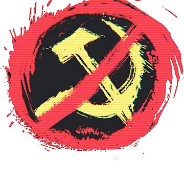 "no communism here" Sticker by libertydave | Redbubble