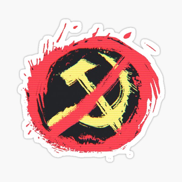 "no communism here" Sticker by libertydave | Redbubble