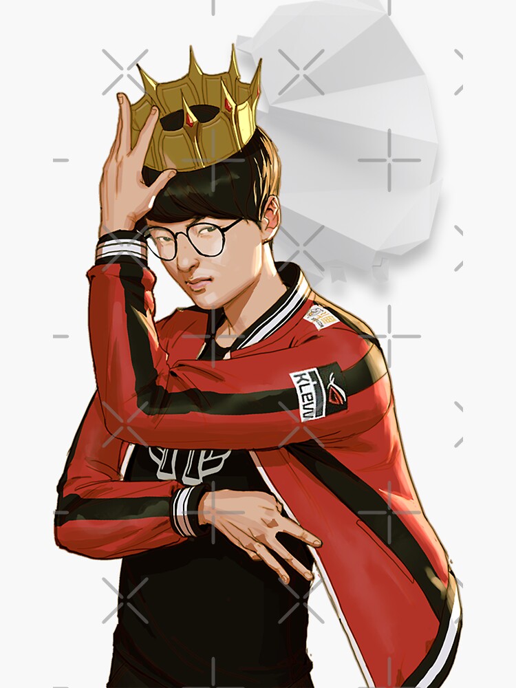 "Faker Crown" Sticker for Sale by BeachHouseArt | Redbubble