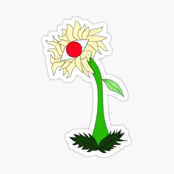 "Weirdcore Eye Flower #1" Sticker by Jays-Flood | Redbubble
