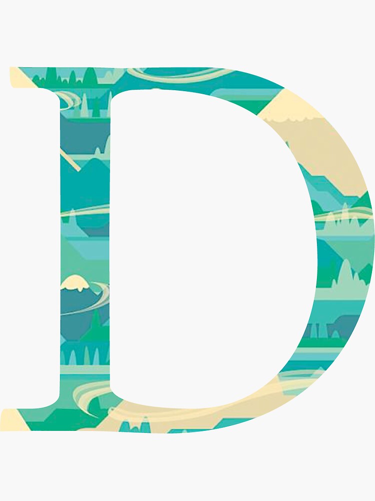 "Letter D" Sticker for Sale by coasthouse | Redbubble
