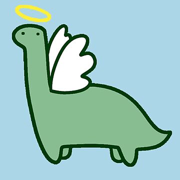 "Angel Dinosaur" Sticker for Sale by SaradaBoru | Redbubble