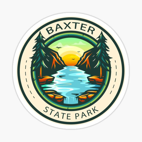 "Baxter State Park Maine Badge" Sticker for Sale by KrisSidDesigns ...