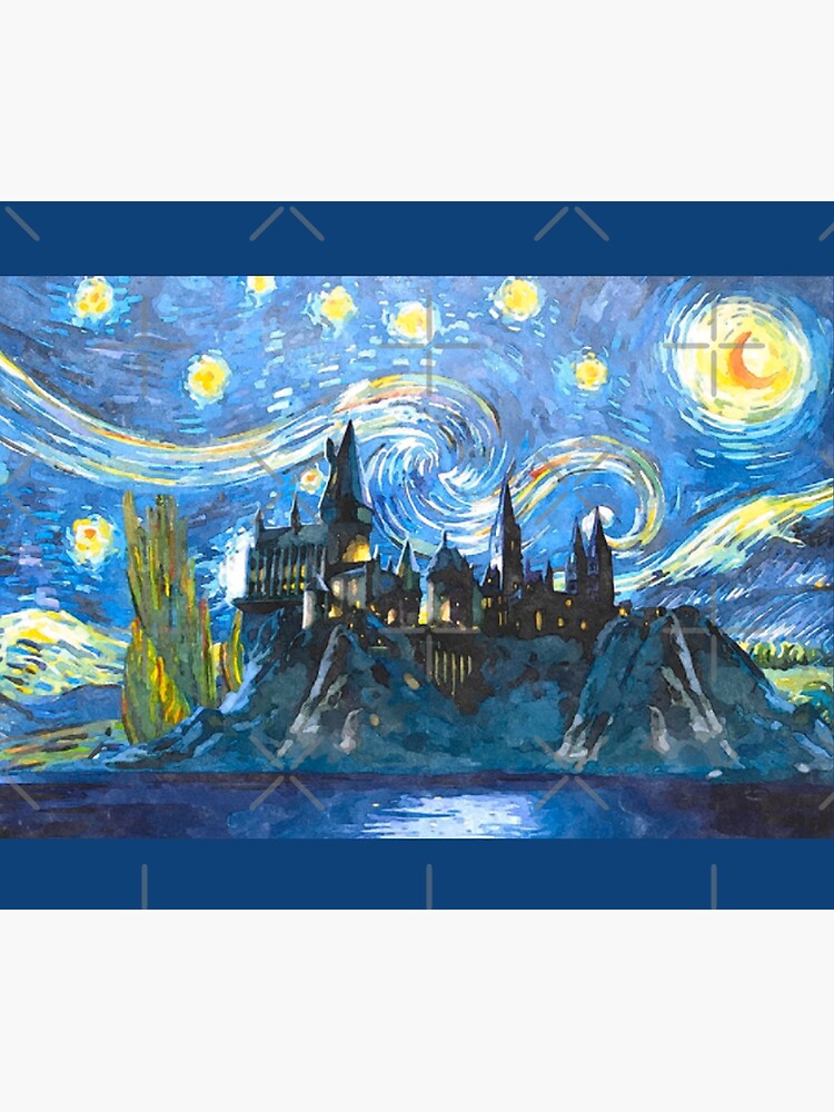 "Starry Night Castle" Poster by BeachHouseArt | Redbubble