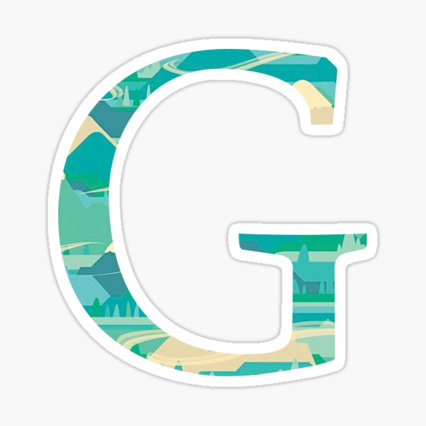 "Letter G" Sticker by coasthouse | Redbubble