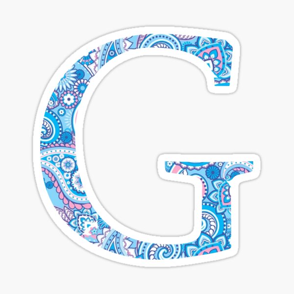 "Letter G" Sticker by coasthouse | Redbubble