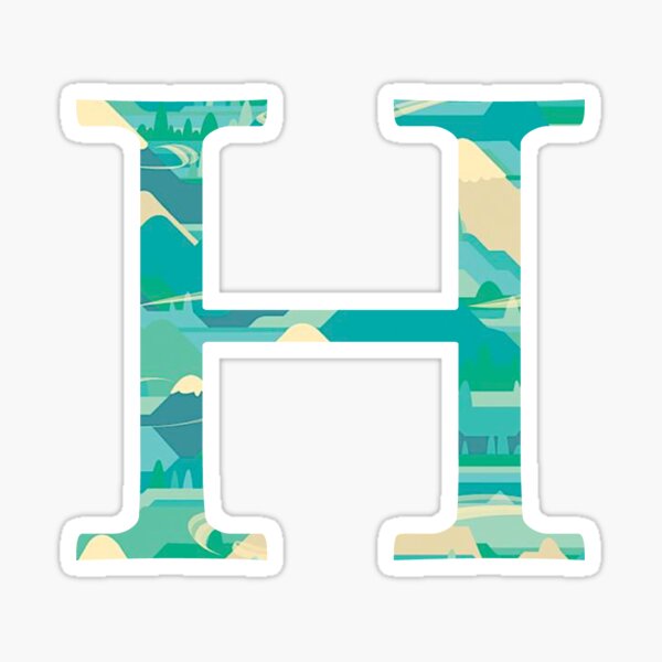 "Letter H" Sticker by coasthouse | Redbubble