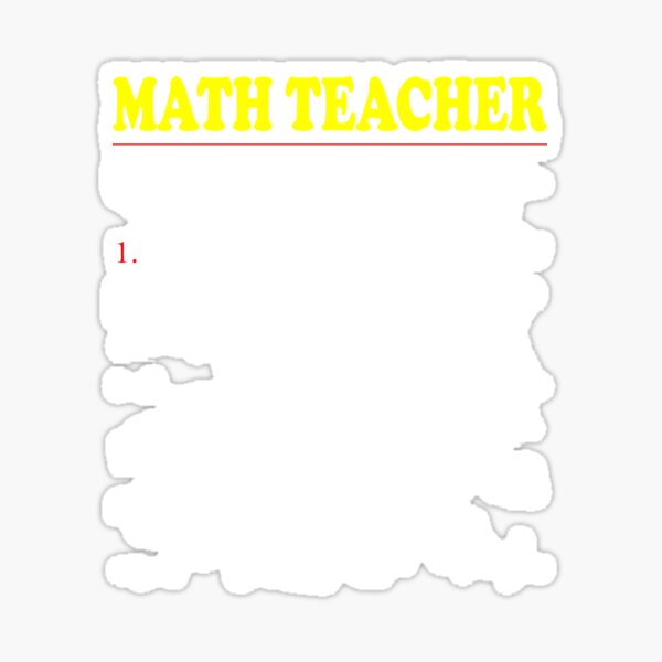 "Math Teacher Like A Regular Teacher But With More Problems Funny Math ...