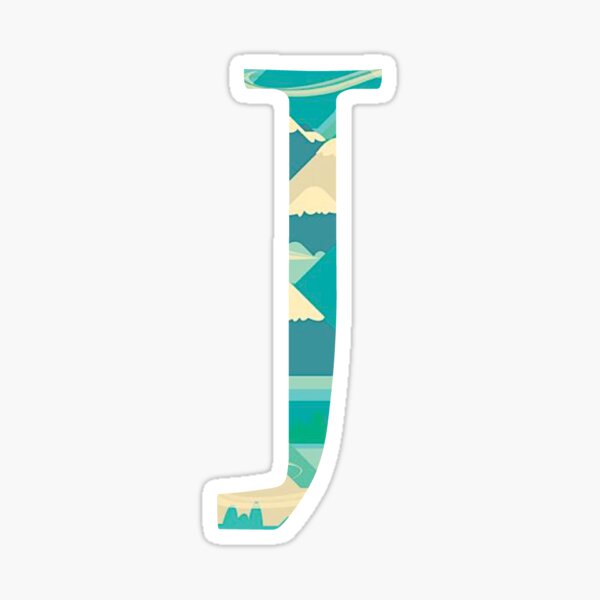 "Letter J" Sticker by coasthouse | Redbubble