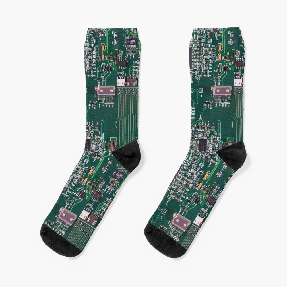 "Printed Circuit " Socks for Sale by CookedPorchop | Redbubble