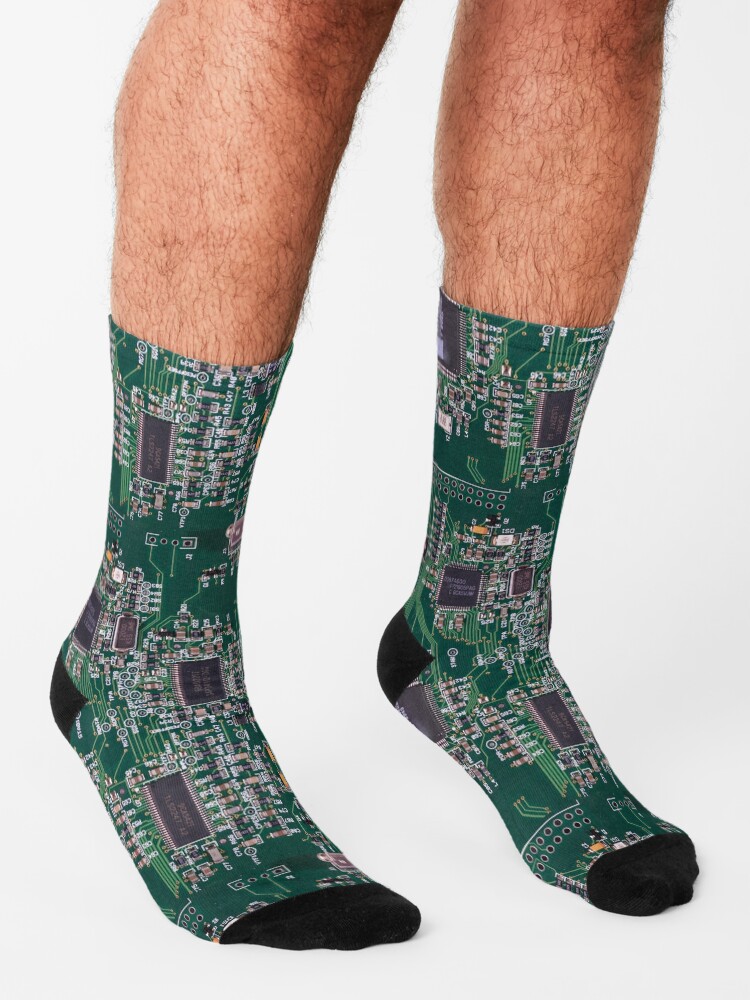 "Printed Circuit " Socks for Sale by CookedPorchop | Redbubble