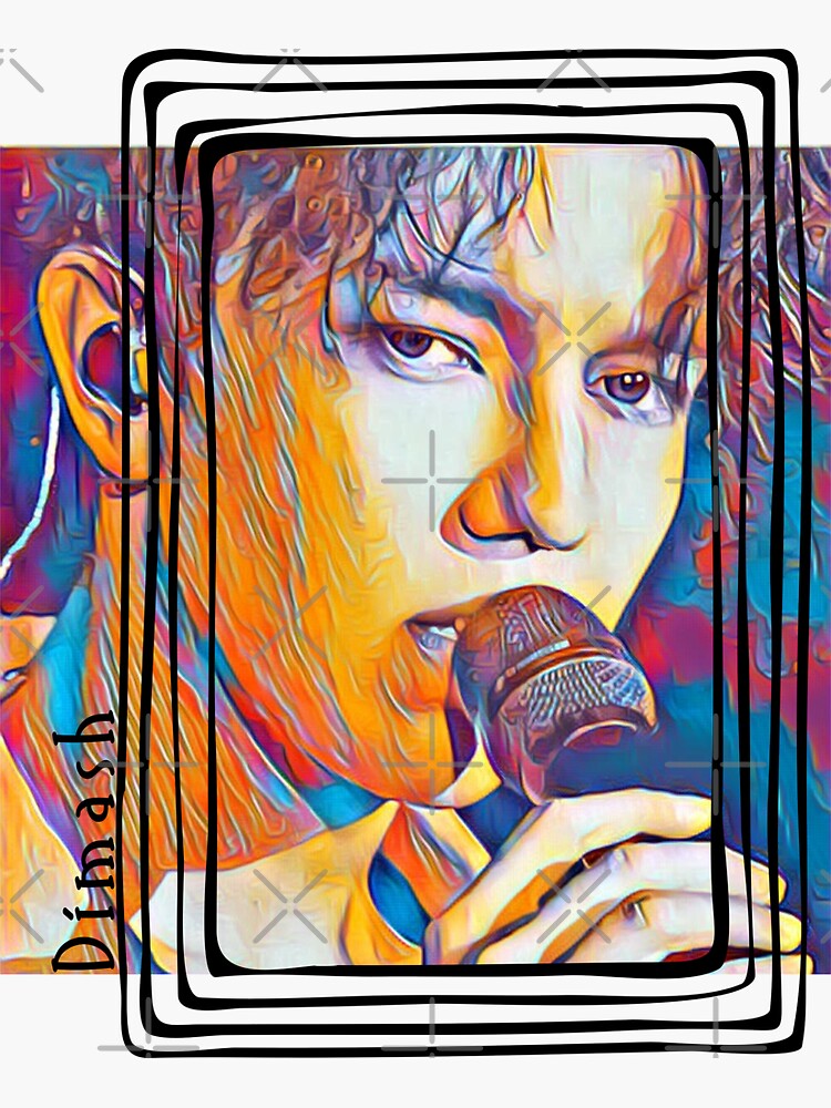 "Dimash Kudaibergen Best Singer in the World" Sticker for Sale by ...