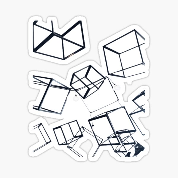 "Black Box Pattern Light doodle" Sticker for Sale by Jeremypoppy ...