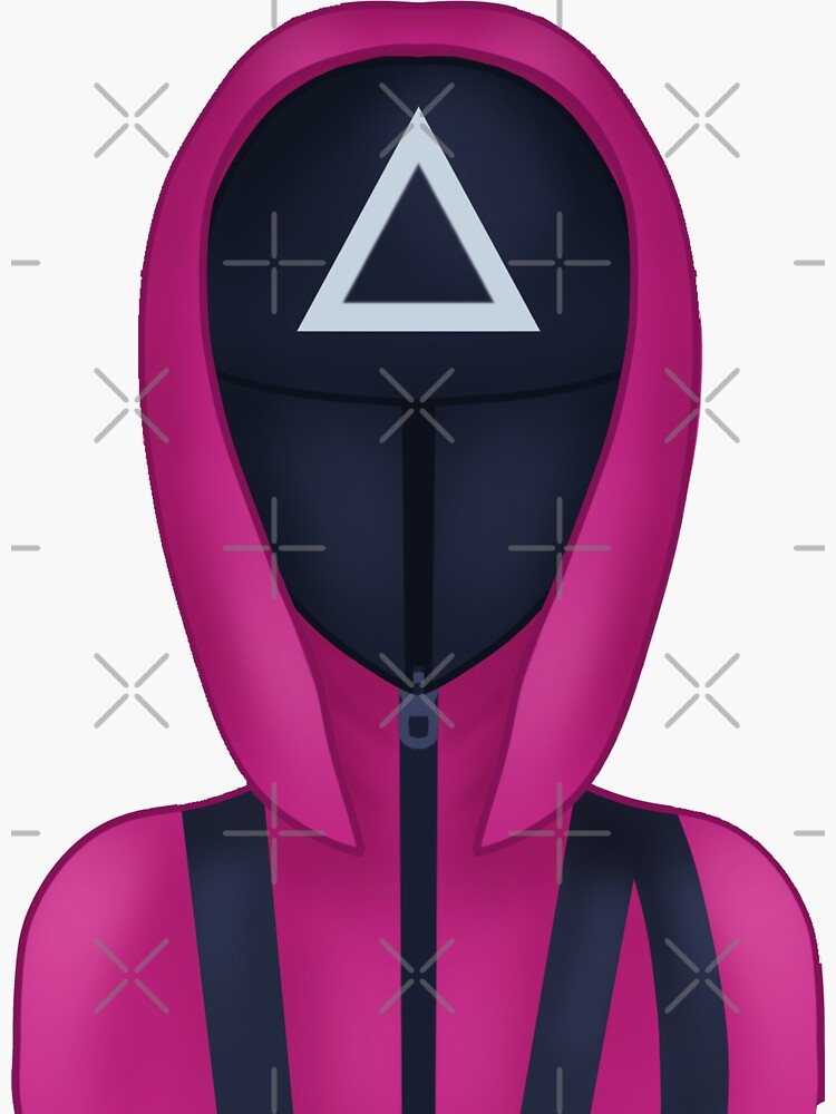 "Squid game triangle guard" Sticker for Sale by Daylighart | Redbubble