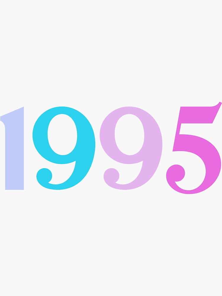 "1995 retro sticker" Sticker by Poojashahhh | Redbubble