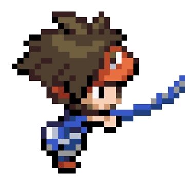 "Nate Black and White 2 Protagonist 3 Sprites" Sticker for Sale by ...