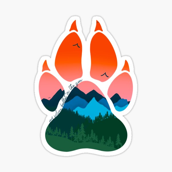 "Mama Werewolf Paw" Sticker for Sale by CMORRISON12345 | Redbubble