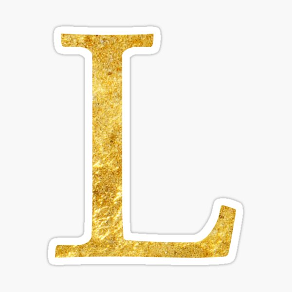 "Letter L" Sticker by coasthouse | Redbubble