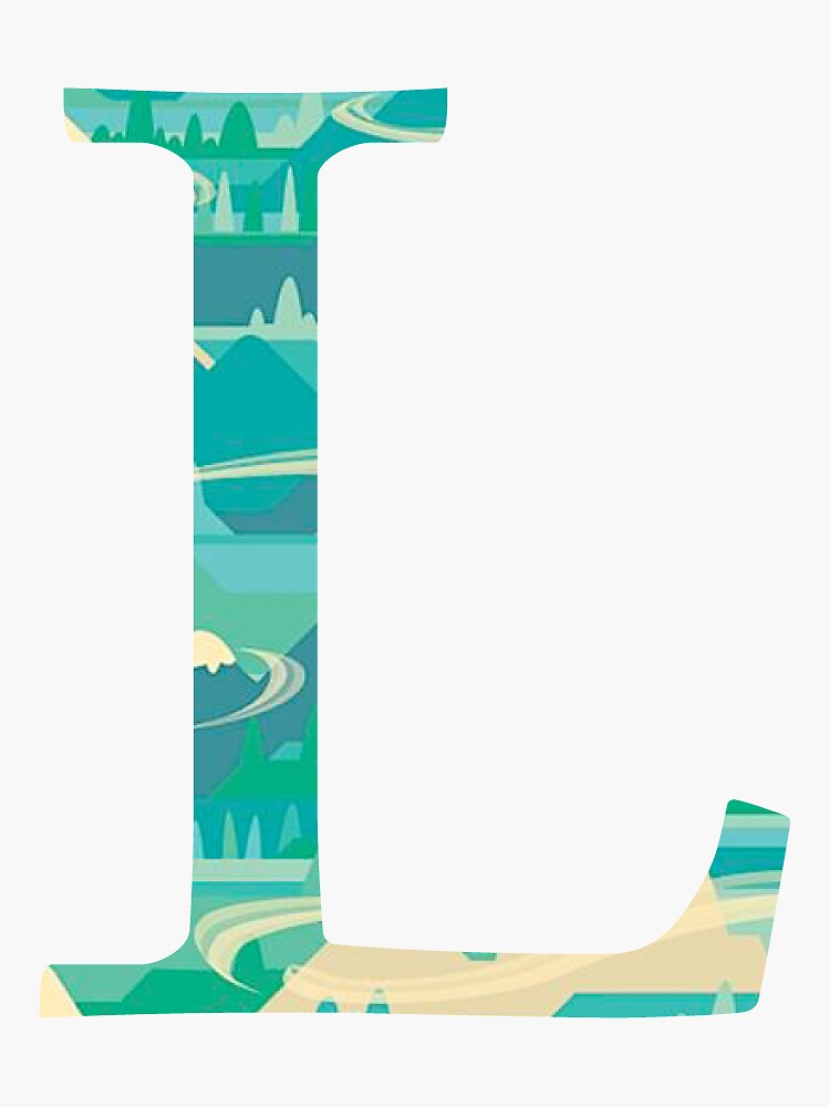 "Letter L" Sticker by coasthouse | Redbubble