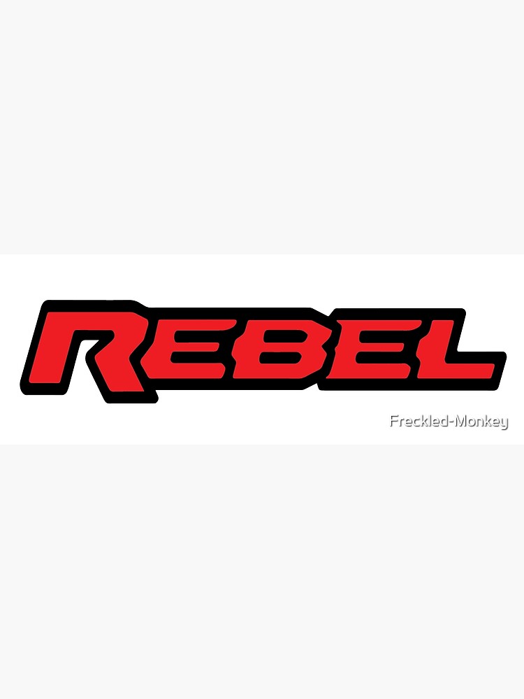 "Rebel Red and Black" Poster for Sale by Freckled-Monkey | Redbubble