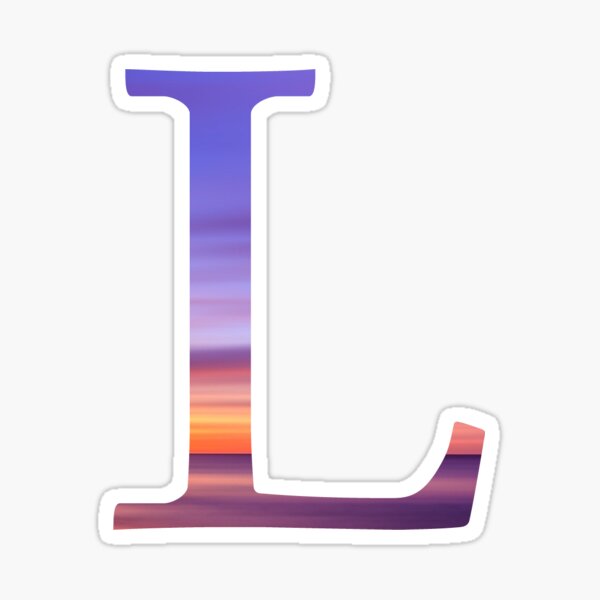 "Letter L" Sticker by coasthouse | Redbubble